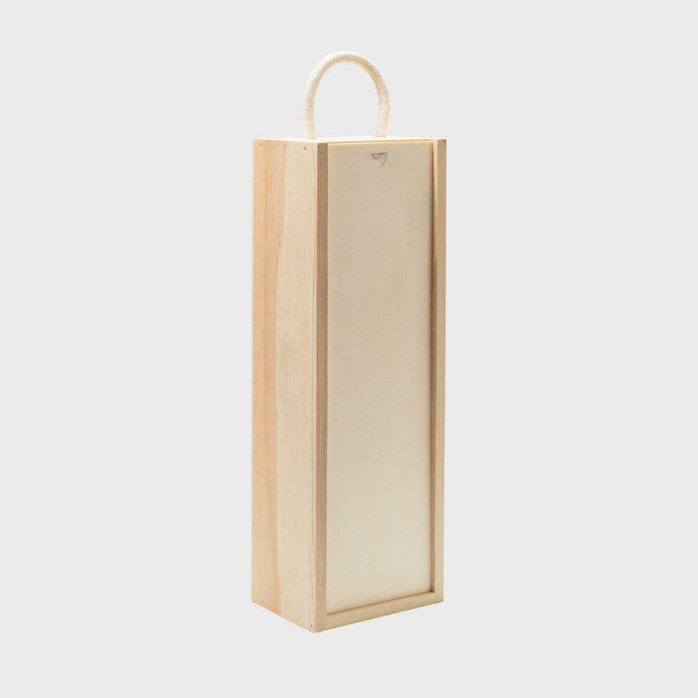 Solid Wooden Gift Box with Sliding wooden Lid – K & L Wines Online